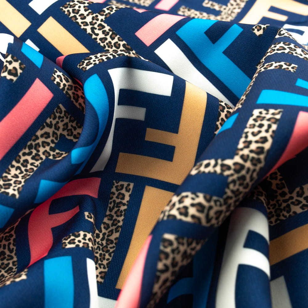 Barbie Marchiano wzór włoski kolor niebieski - Textilhouse